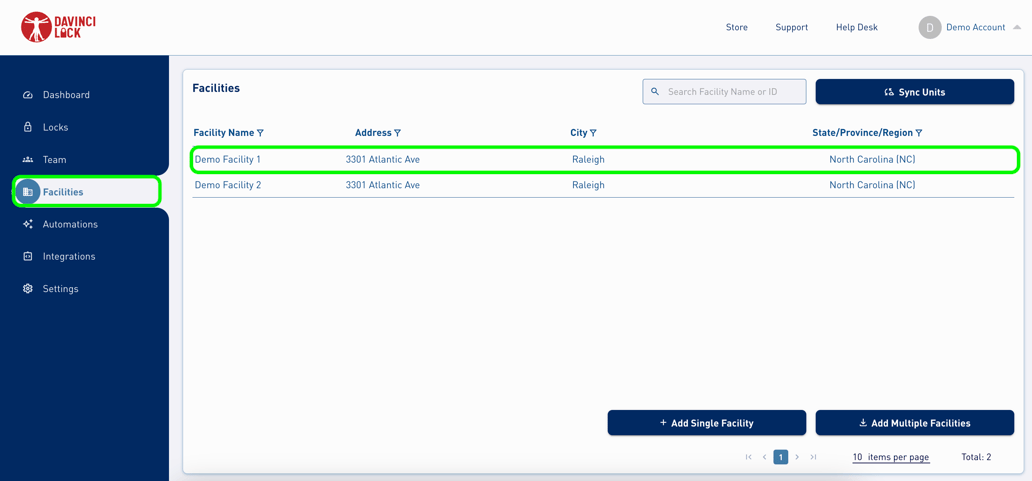 Integrate a Facility with Storable Edge (formerly storEDGE)