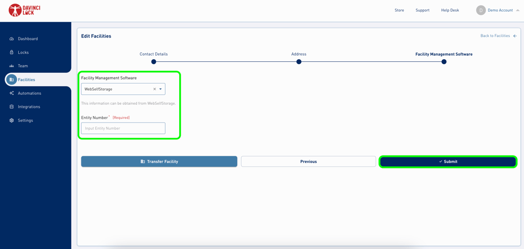 Integrate a Facility with Web Self Storage (WSS)