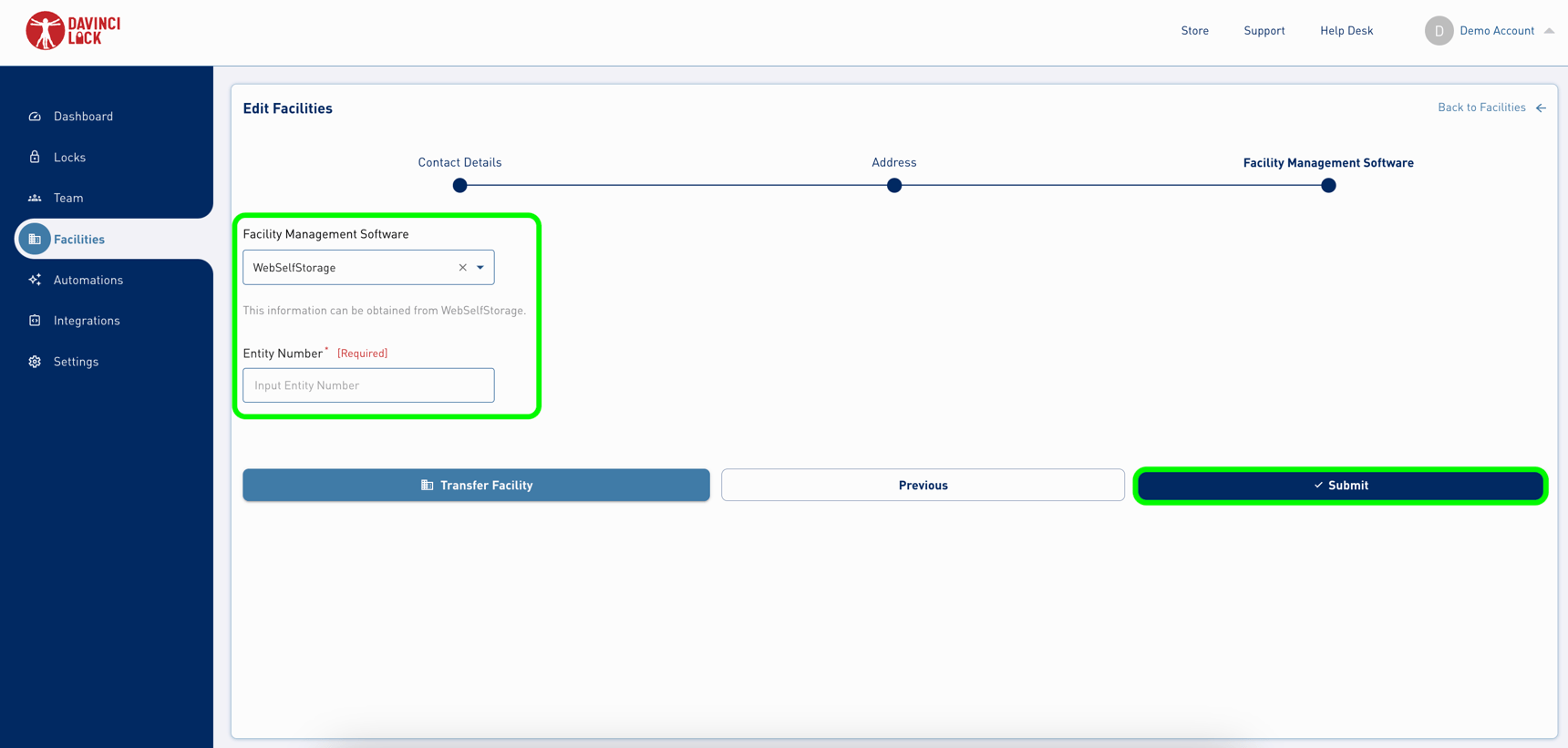 Integrate a Facility with Web Self Storage (WSS)