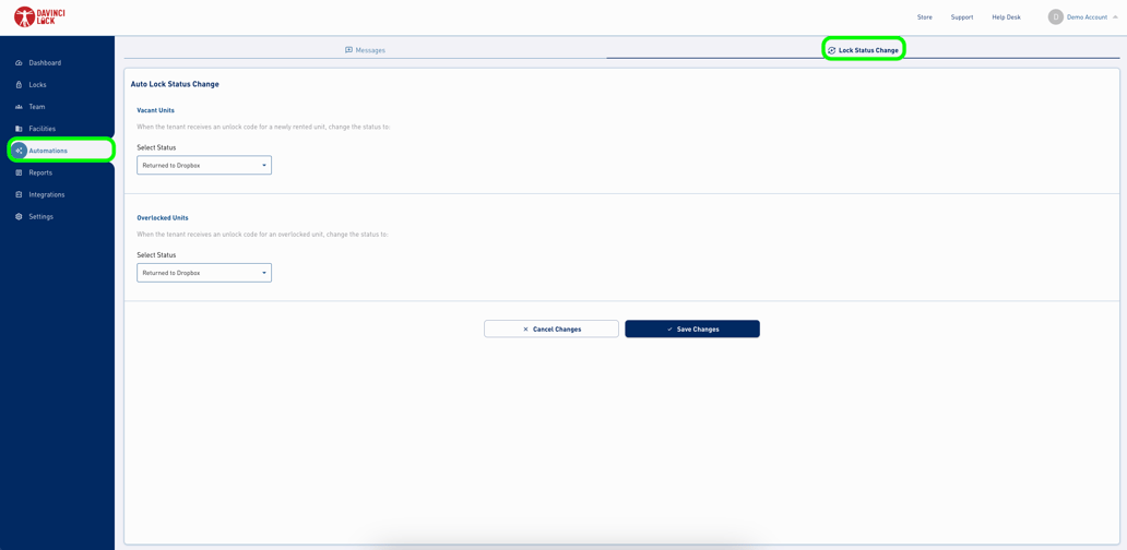 Lock Status Automation