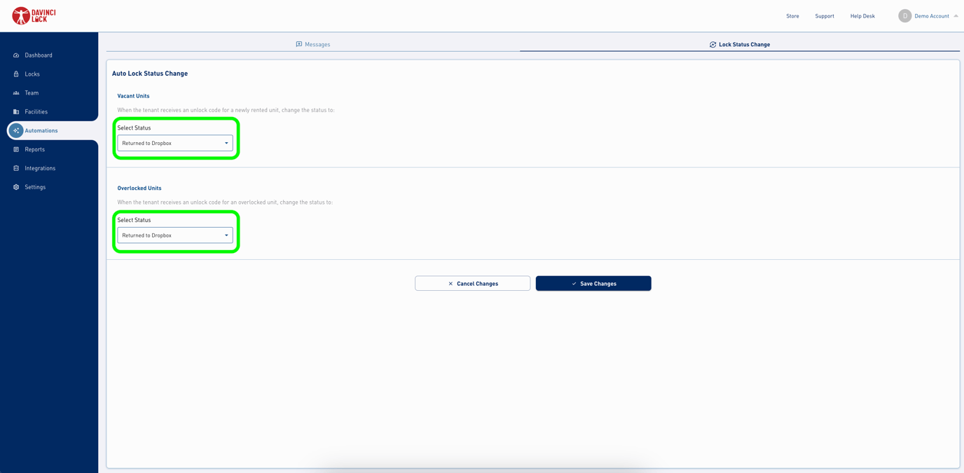 Lock Status Automation