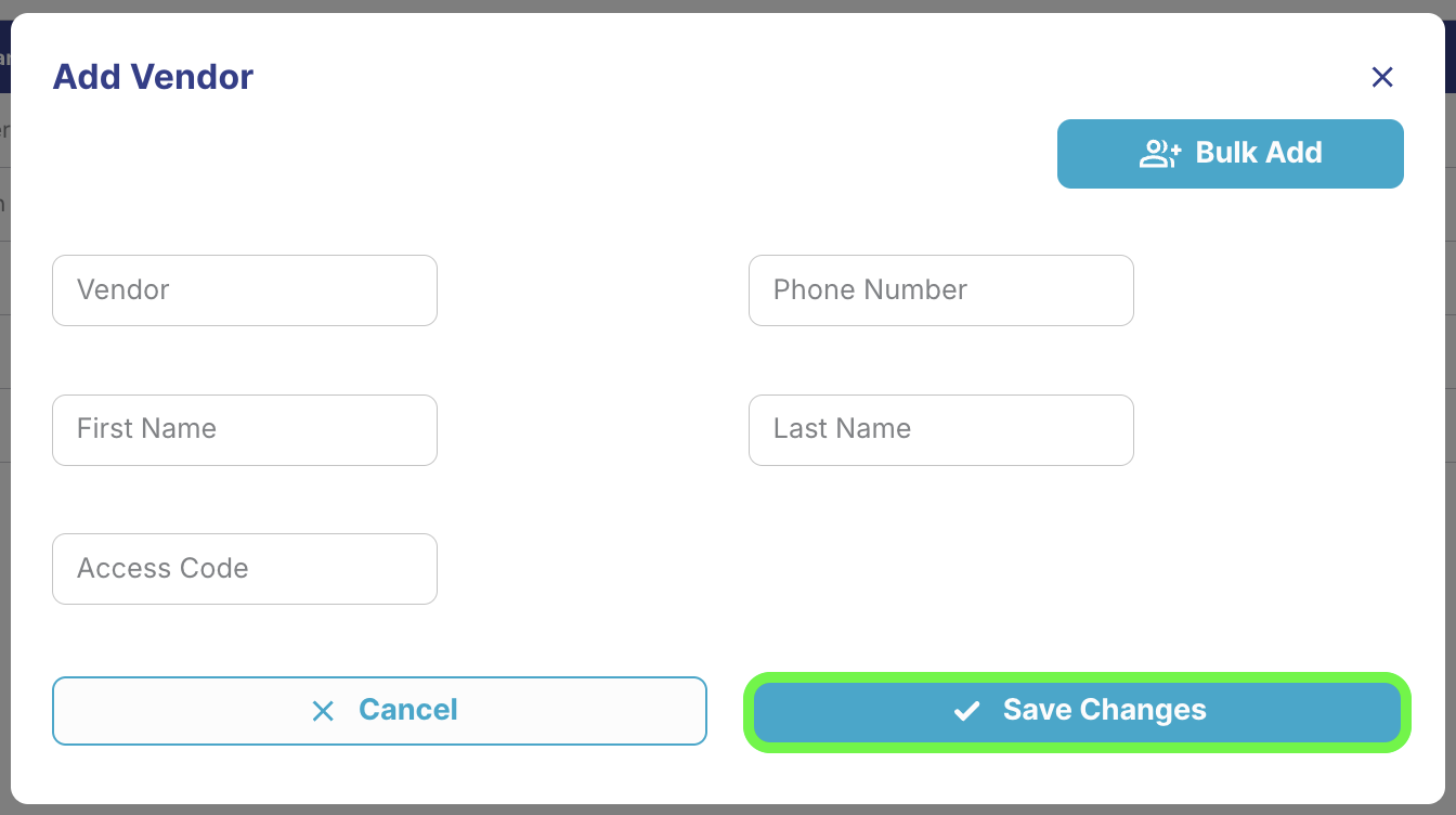 Vendor/Employee Access